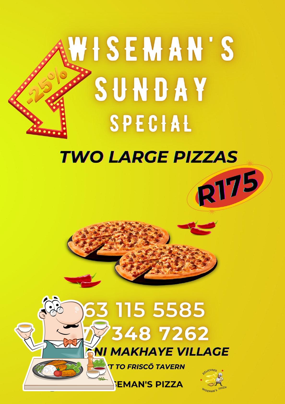 Wiseman's Pizza restaurant, Empangeni - Restaurant menu and reviews