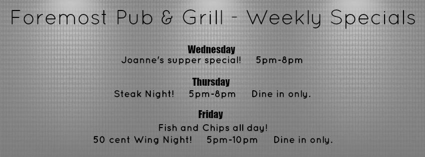 Foremost Pub and Grill Foremost AB in Foremost - Restaurant reviews