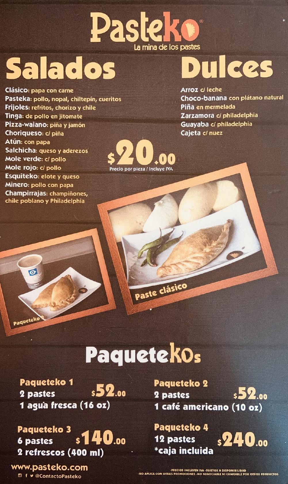 Pasteko Iztapalapa, Nezahualcóyotl - Menú del restaurante, precios y ...