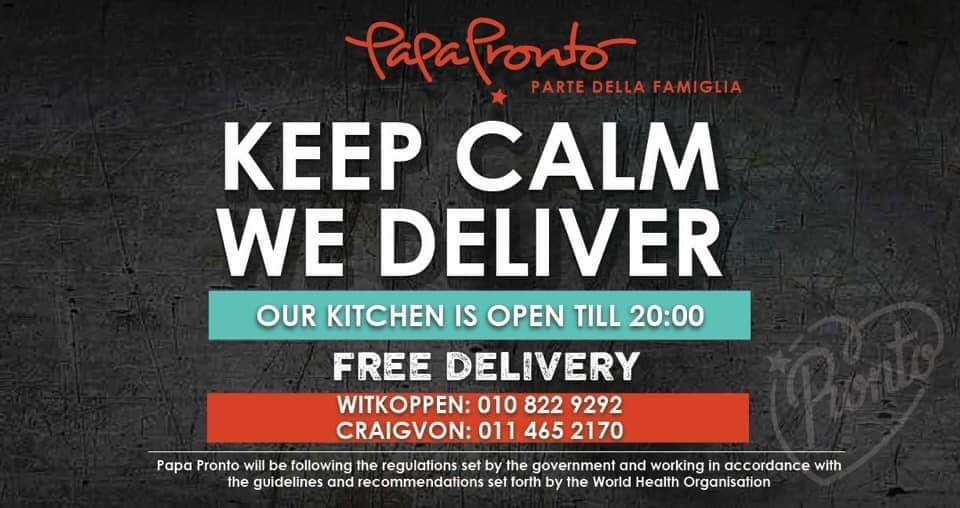 Papa Pronto - Witkoppen restaurant, Randburg, 285 Church Street Cnr ...