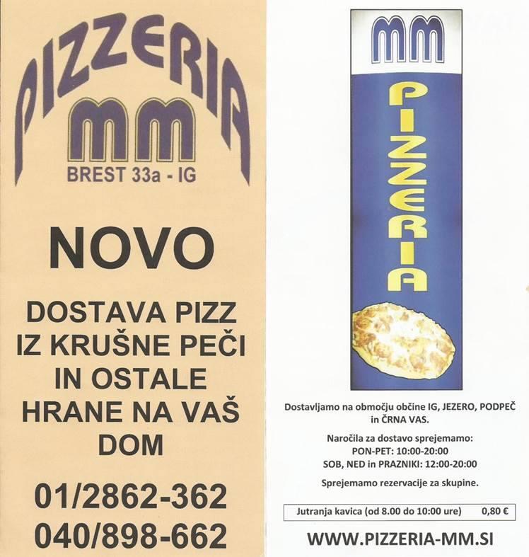 Picerija MM pizzeria, Ig - Restaurant reviews