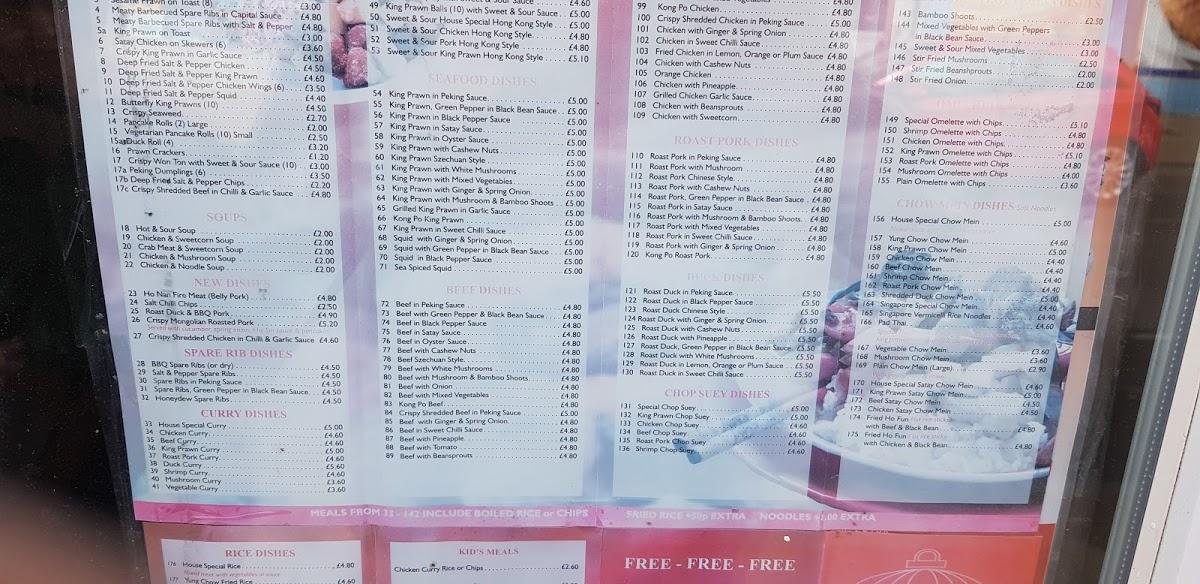 Best Chopsticks, Withernsea - Restaurant menu, prices and reviews