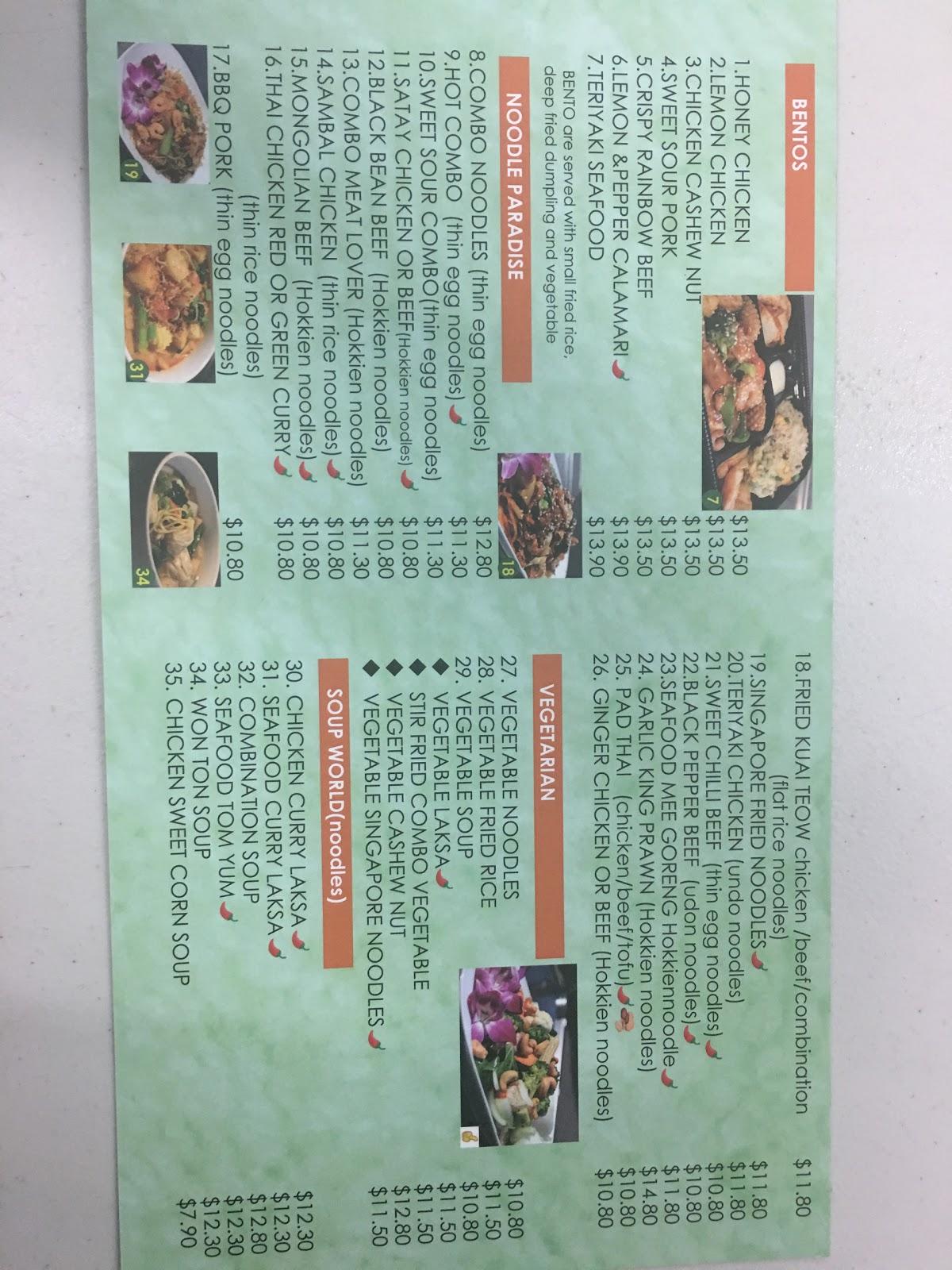 Mrs Lin's Kitchen in Adamstown - Asian restaurant menu and reviews