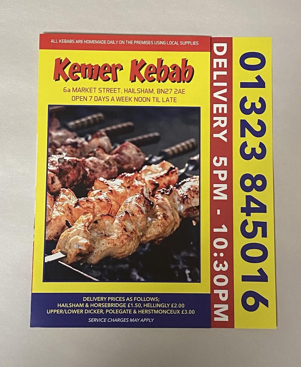 Kemer Kebab in Hailsham - Restaurant menu and reviews