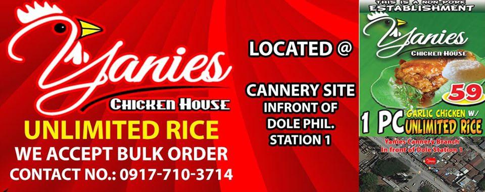 Yanies Chicken House restaurant, General Santos City, Orange Building ...