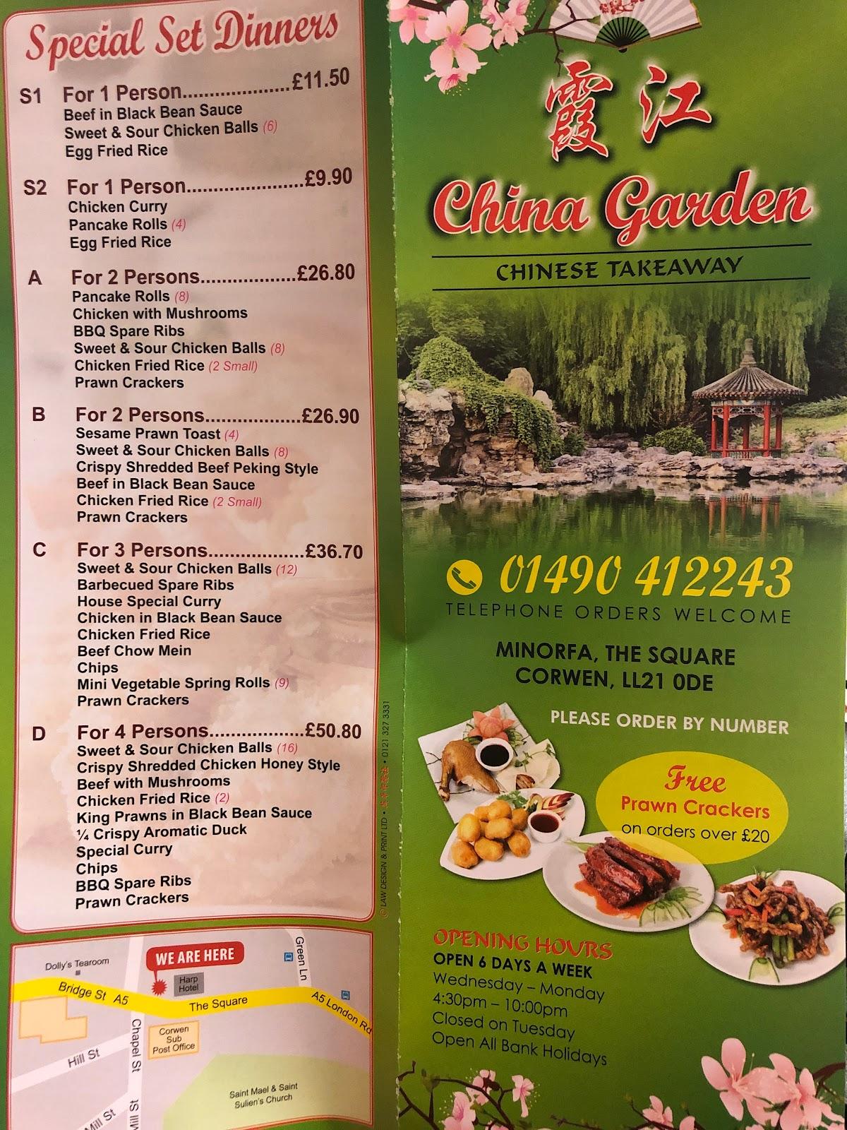 China Garden, Corwen - Restaurant menu, prices and reviews