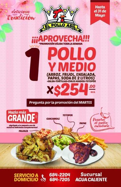 El Pollo Asil Agua Caliente, Tijuana - Menú del restaurante, precios y ...