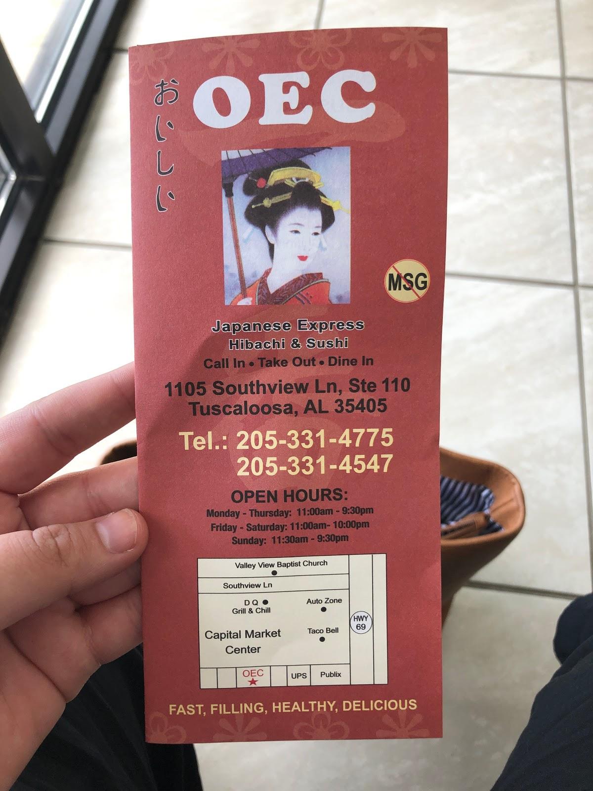 OEC Japanese Express, 1105 Southview Ln Ste 110 in Tuscaloosa ...
