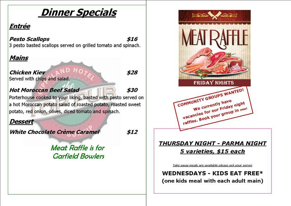 Bunyip Gippsland Hotel (The Top Pub) in Bunyip - Restaurant menu and ...