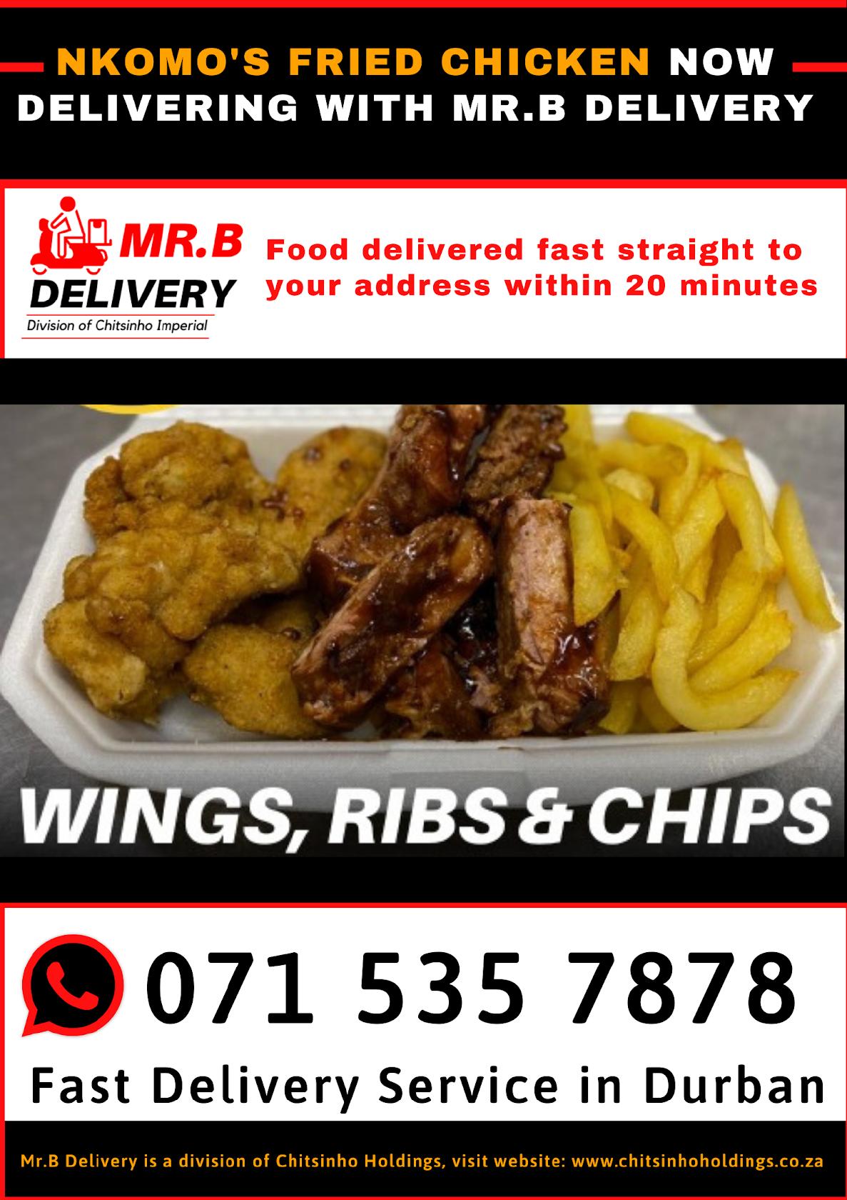 Nkomo fried chicken, Durban - Restaurant menu, prices and reviews