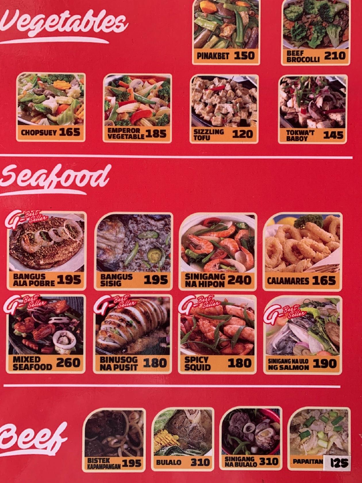 Gidangs Kusina Pinoy restaurant, Tarlac City