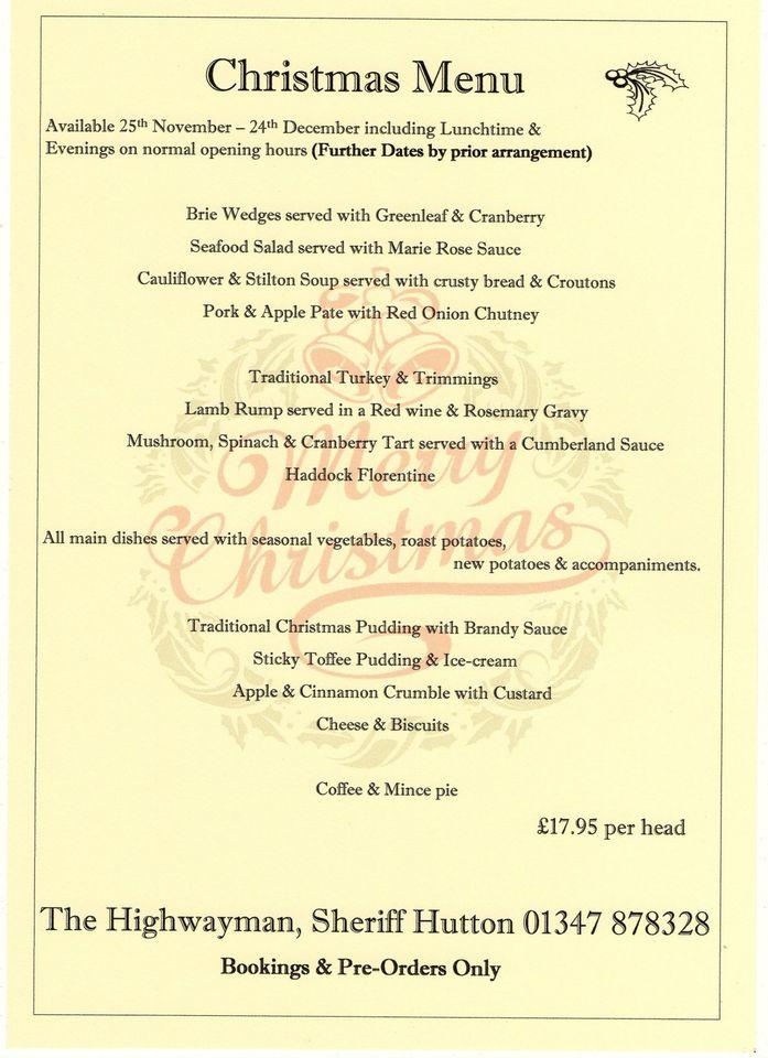 Highwayman Inn, The Square in Sheriff Hutton - Restaurant reviews