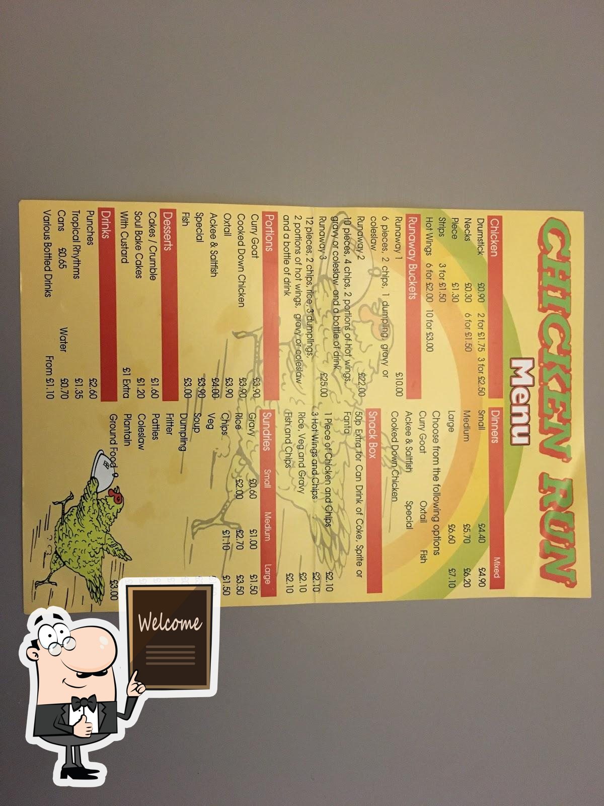 Chicken Run Manchester, 6 Yarburgh St in Manchester - Restaurant menu ...