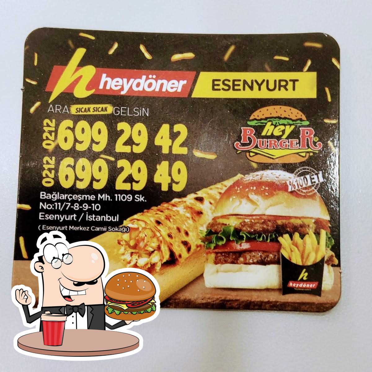 Hey Döner & Hey Burger Esenyurt Meydan, Istanbul - Restaurant menu and ...
