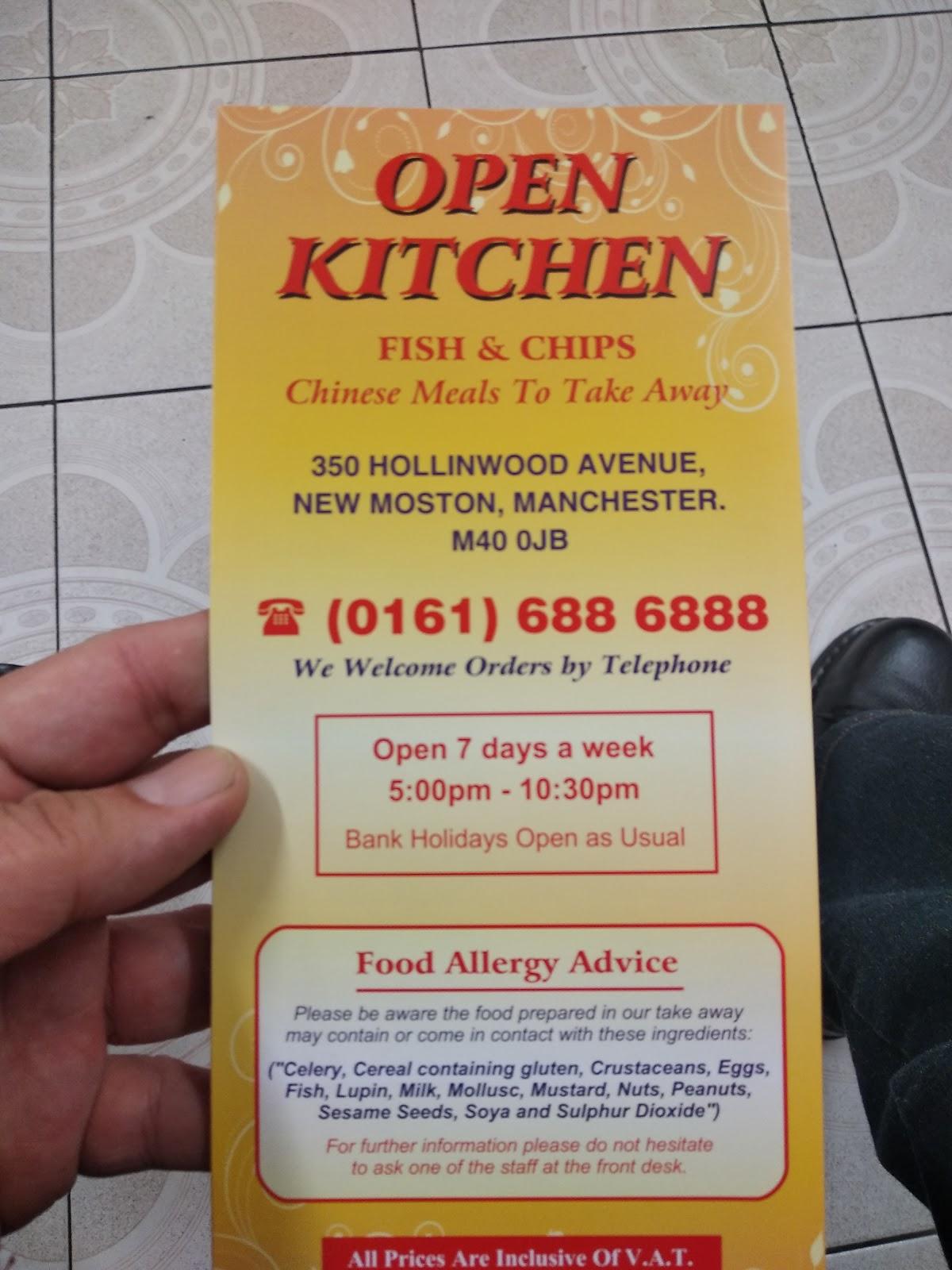 Open Kitchen, Manchester - Restaurant menu, prices and reviews