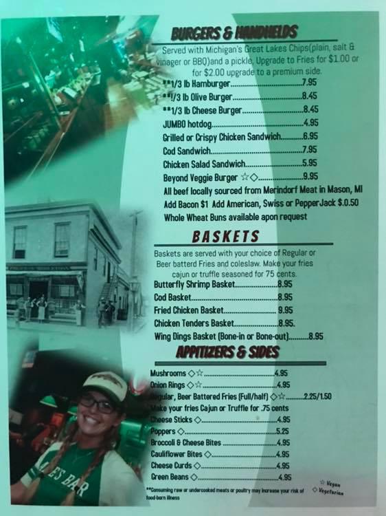 Abie's Bar in Eaton Rapids - Restaurant menu and reviews