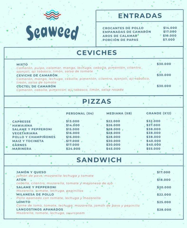 Seaweed restaurant, San Andrés - Restaurant reviews