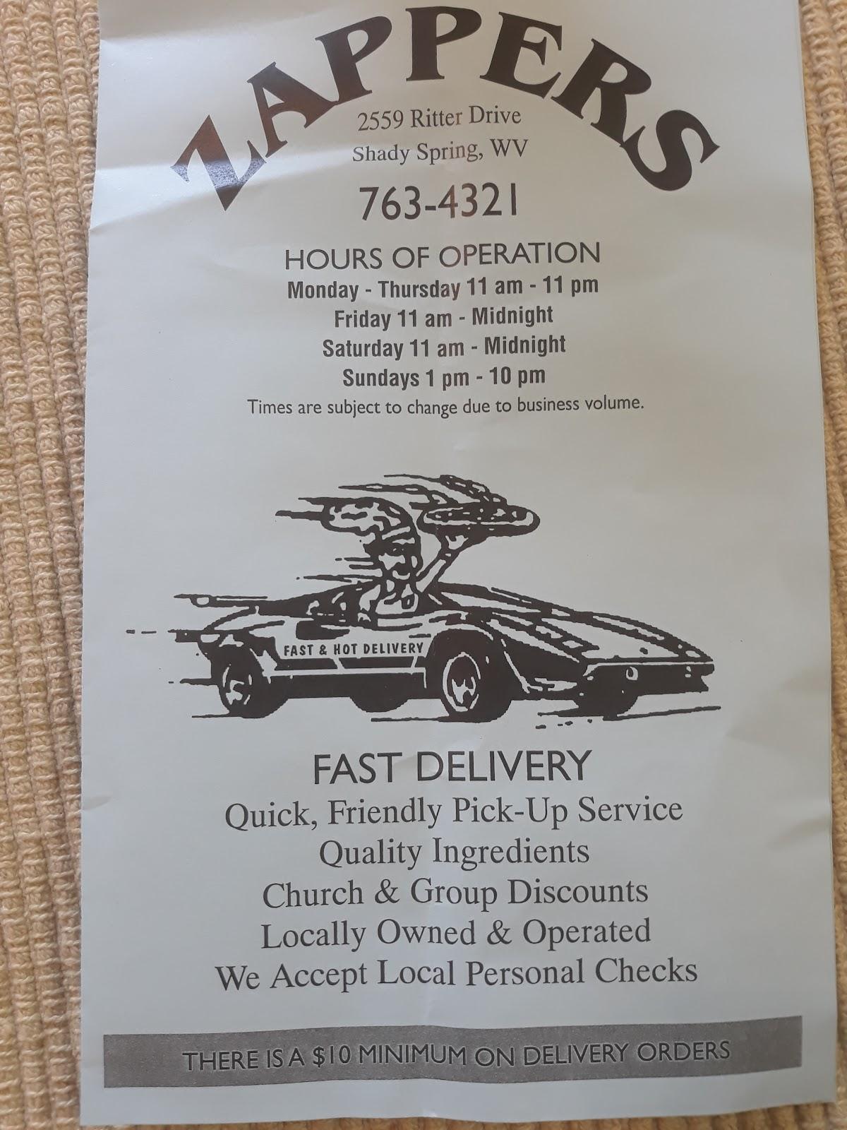 Zappers in Shady Spring - Restaurant reviews