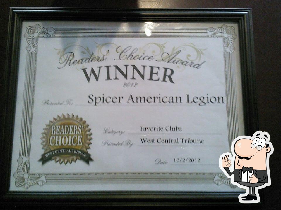 American Legion, Spicer - Restaurant menu, prices and reviews