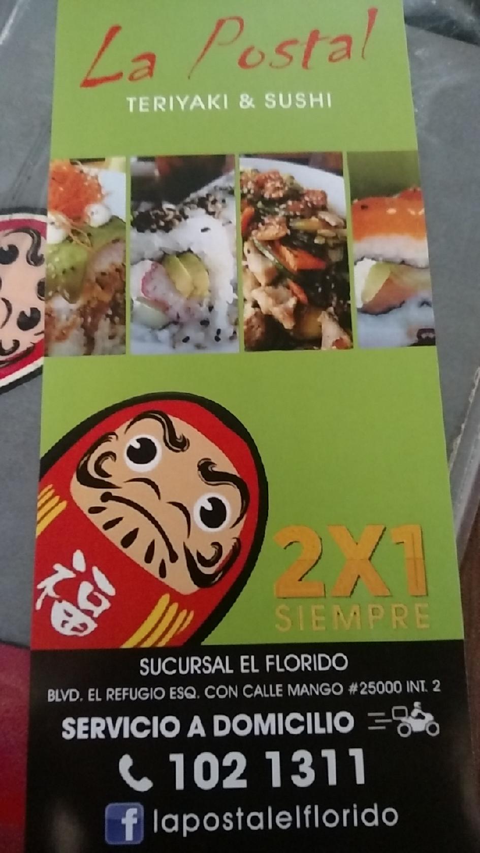 Sushi La Postal restaurant, Tijuana, El Florido 25420 - Restaurant menu ...