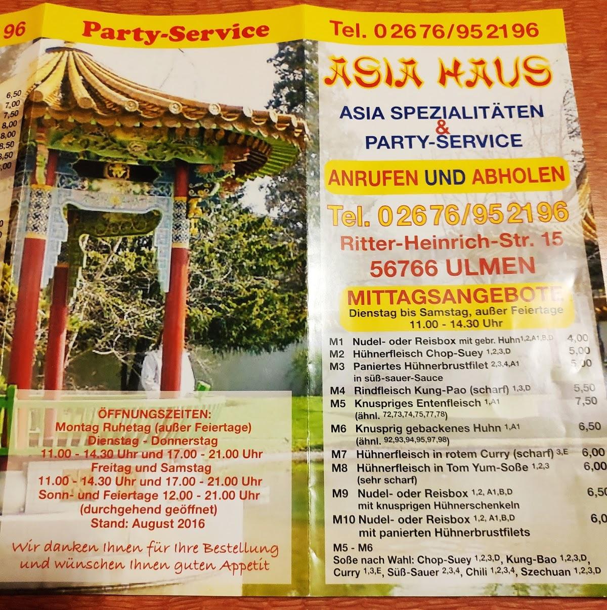 Asia Haus Ulmen restaurant, Ulmen - Restaurant reviews