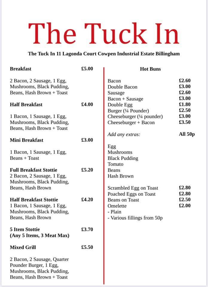The Tuck In Cafe in Billingham - Restaurant reviews