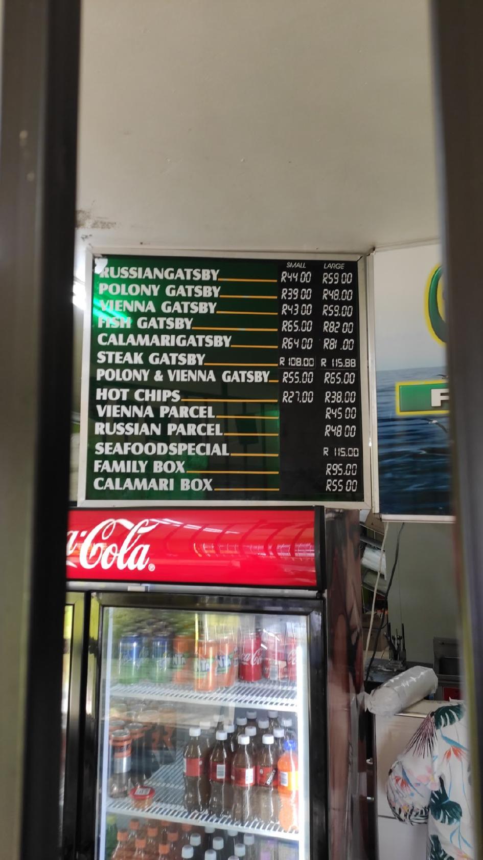 Gafeesa's Fish Den Blue Downs, Cape Town - Restaurant menu, prices and ...