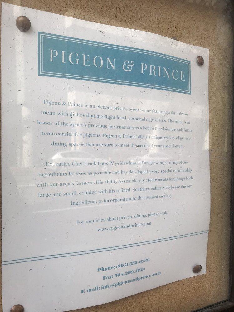 Pigeon & Prince in New Orleans - Restaurant reviews