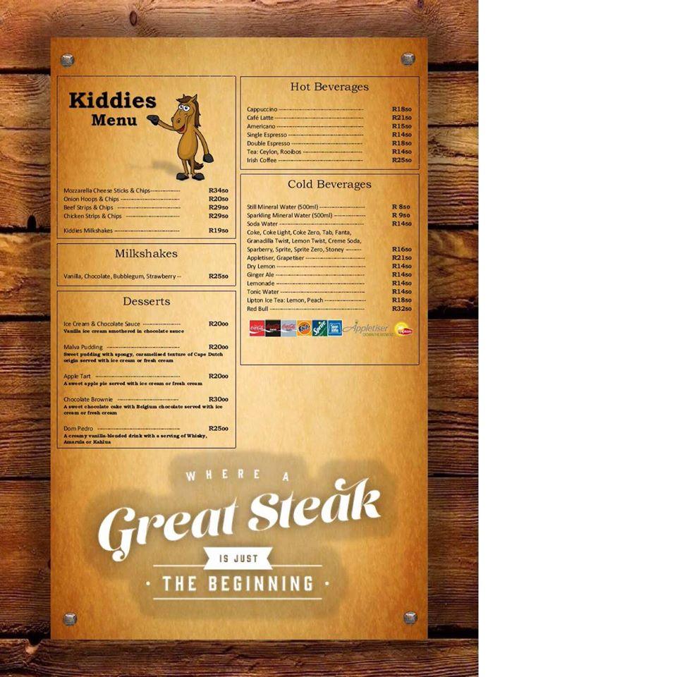 Saddlewoods Steak Ranch restaurant, Krugersdorp, ERF134 Hole-In-One Ave ...