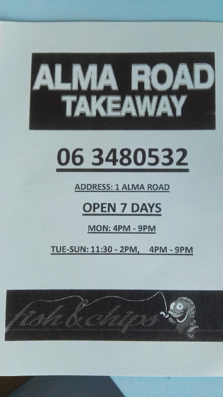 Alma road menu, Whanganui - Restaurant menu, prices and reviews