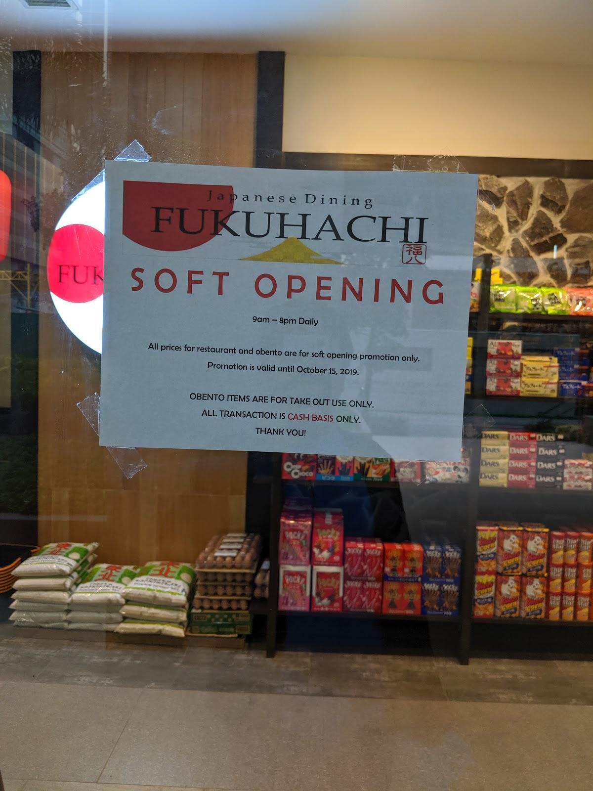 Fukuhachi restaurant, Taguig - Restaurant menu and reviews