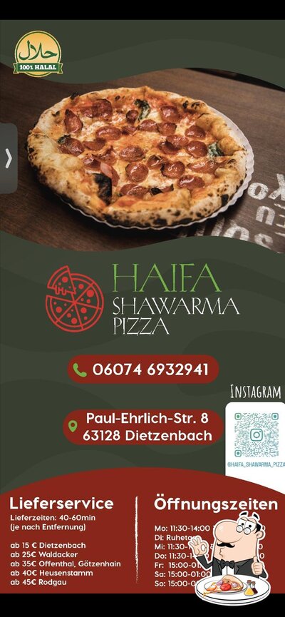 Haifa Shawarma Pizza, Dietzenbach - Speisekarte, Preise und Bewertungen