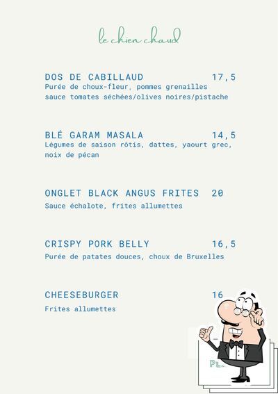 Le Chien Chaud, Paris - Menú del restaurante, precios y reseñas
