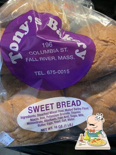 Tony's Bakery, Fall River - Restaurant menu, prices and reviews