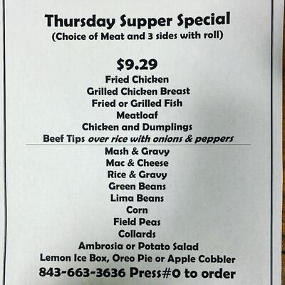 The Shack, North Myrtle Beach - Restaurant menu, prices and reviews
