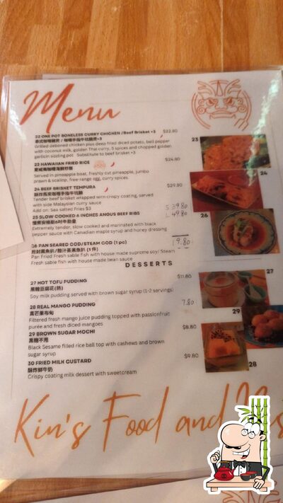 Kin's Food&Bistro 港式粵菜專廚, Vancouver - Menú del restaurante, precios y ...