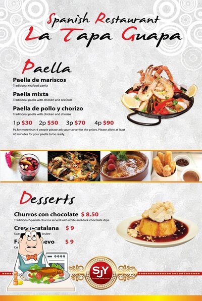 La Tapa Guapa - Spanish Tapas Bar, Sydney, Sydney - Restaurant menu ...