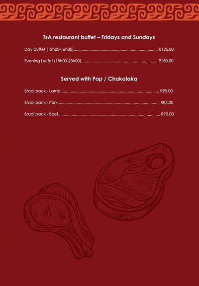 Tsa Restaurant Douglasdale Fourways, Sandton - Restaurant menu, prices ...