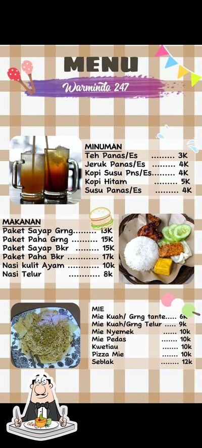 Warmindo & Kedai Makan Emperan RB food, Salatiga - Restaurant menu ...