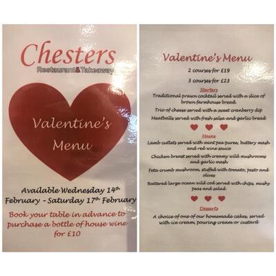 Chesters, Chesterfield - Restaurant menu, prices and reviews