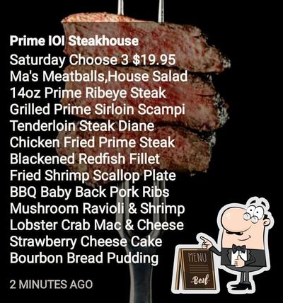 Prime 101, Montgomery - Restaurant menu, prices and reviews