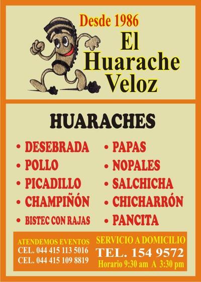 El Huarache Veloz, San Miguel de Allende - Menú del restaurante ...