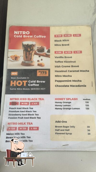 Nitro 7 Coffee - Northgate, Muntinlupa - Restaurant menu, prices and ...