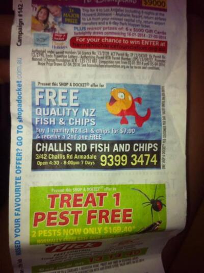 Challis Road Fish and Chips Armadale WA, Armadale - Restaurant menu ...