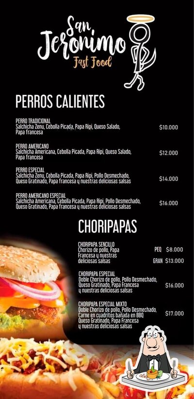 san jeronimo fast food - comida rapida, Piedecuesta - Menú del ...