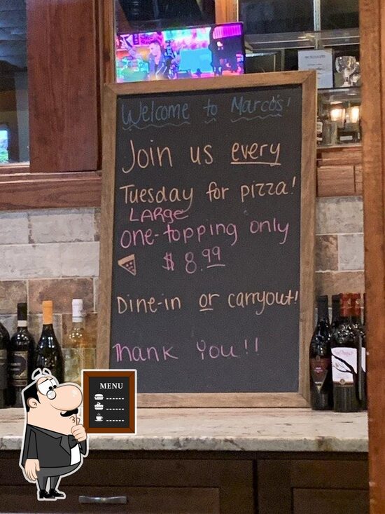Menu at Marco's Italian Restaurant Bar & Grill, Ashland