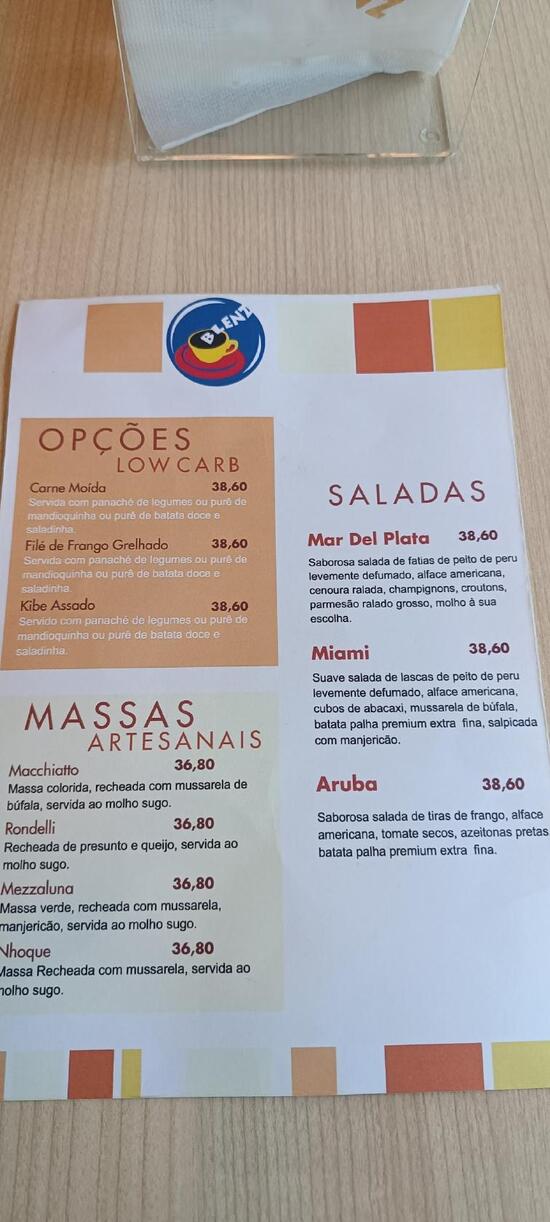 Blenz Café - Berrini One, São Paulo - Menu do restaurante, preços e ...