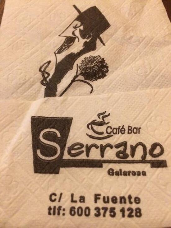 Menu at Café Bar Serrano, Galaroza