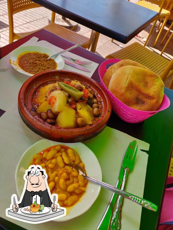 Menu at Snack Abderrahim restaurant, Marrakesh