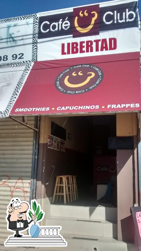 Menu at Café Club, Tijuana, Av. Aquiles Serdan
